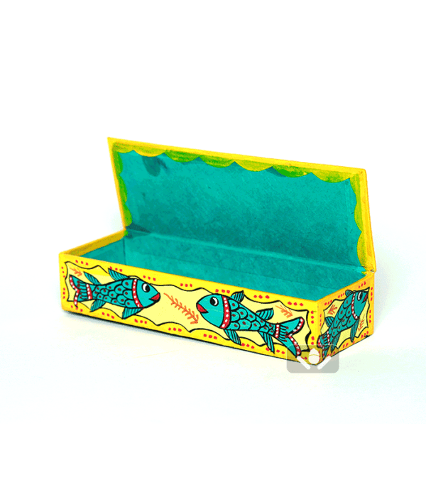 MIthila Art - Rectangular Box (Fish) | Swodeshi