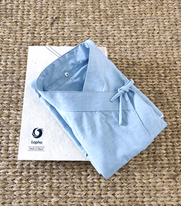 Daura Suruwal (Blue) – Premium #1 Quality | Swodeshi